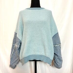 Dreamers By Debut | Sweaters | Dreamers By Debut Blue Knit Sweater ...